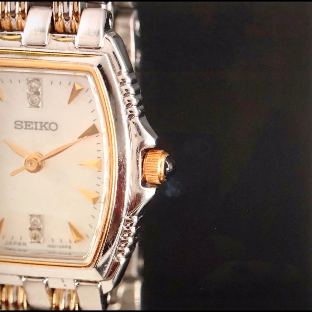 Seiko Mother Of Pearl Diamond Dial Wristwatch - Gem